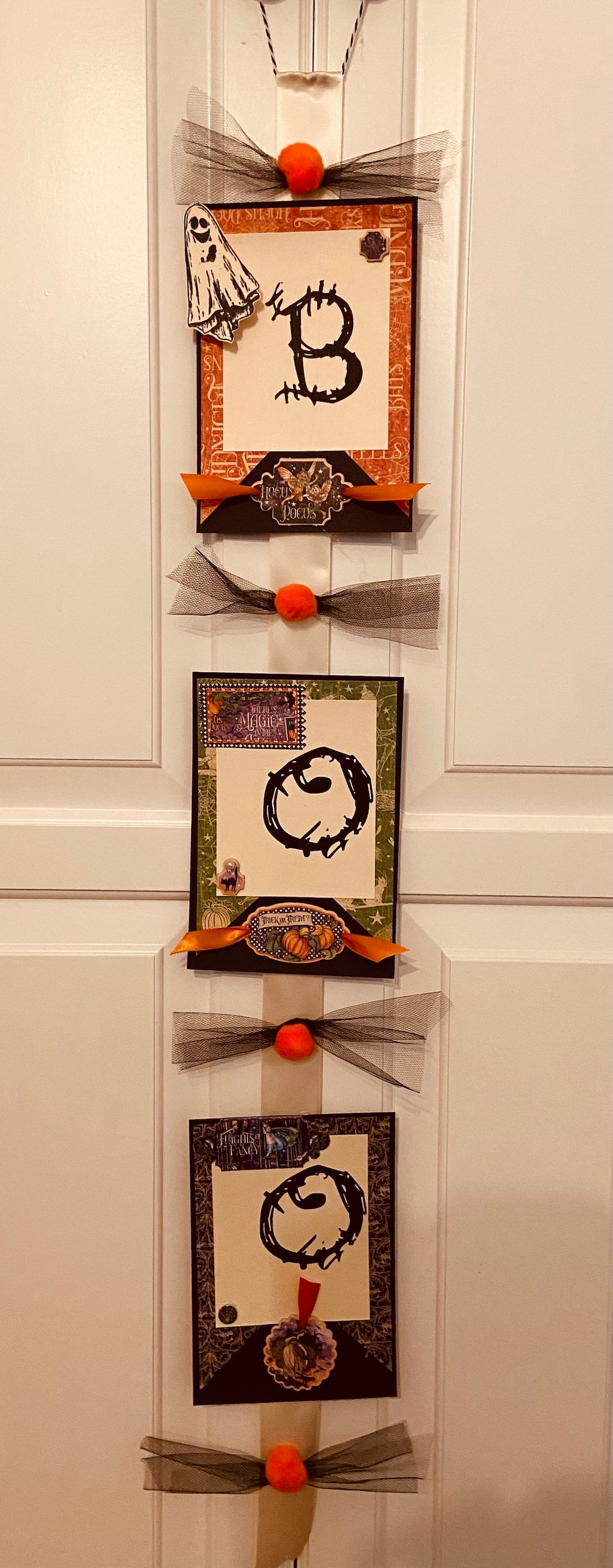 Halloween boo Vertical Banner - Etsy