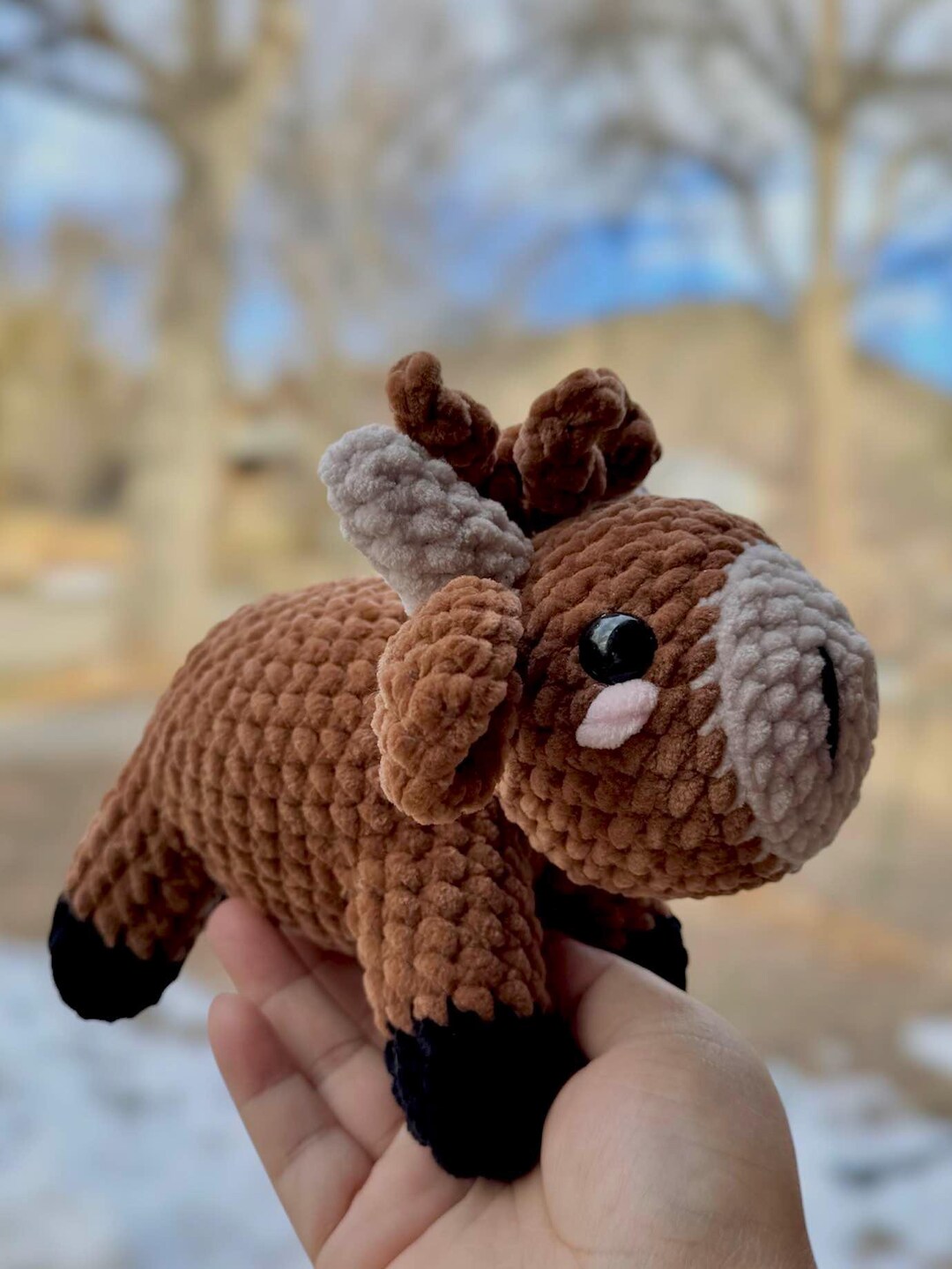 Mini Brown Highland Cow - Etsy