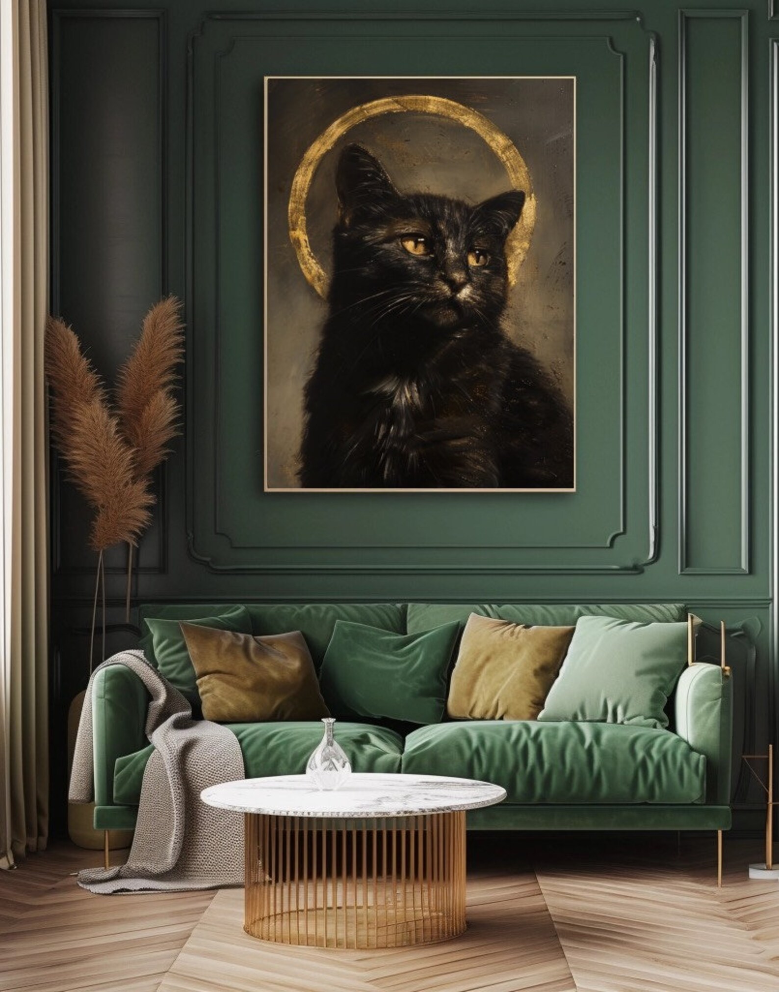 Digital Saint Midnight the CAT ART PRINT Decor / Cat Downloadable Art ...