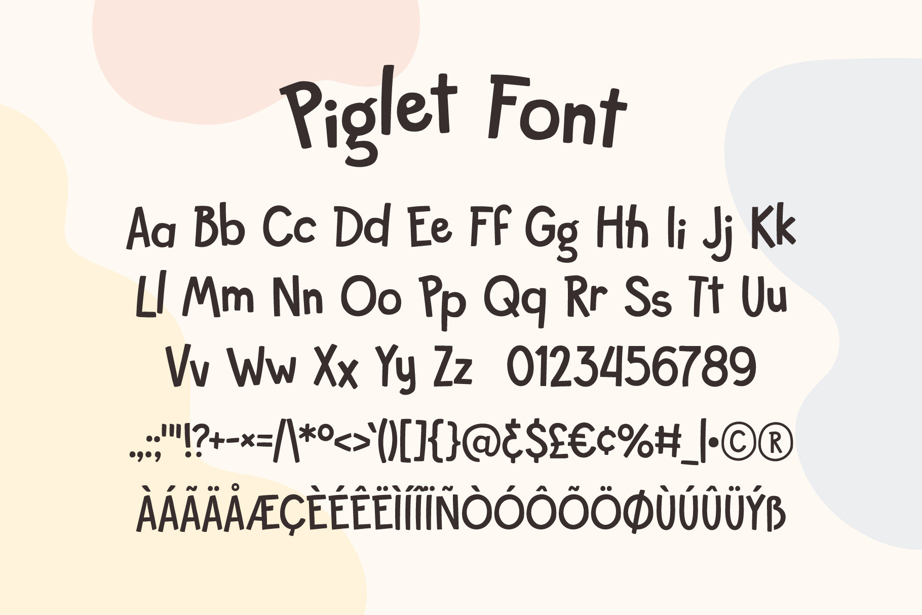 Winnie the Pooh Font Piglet Pro TTF - Etsy