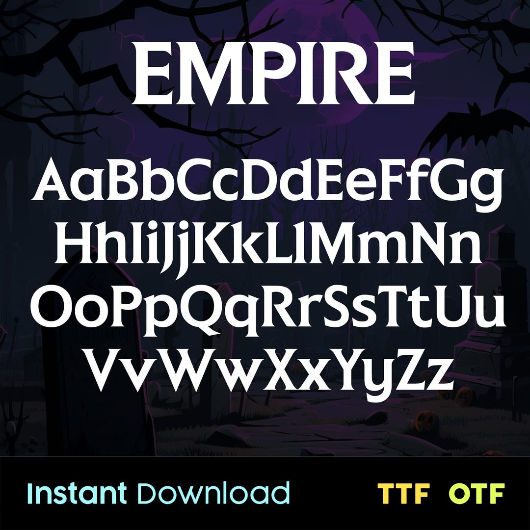 Ghostbusters Font - Empire Pro TTF - Etsy