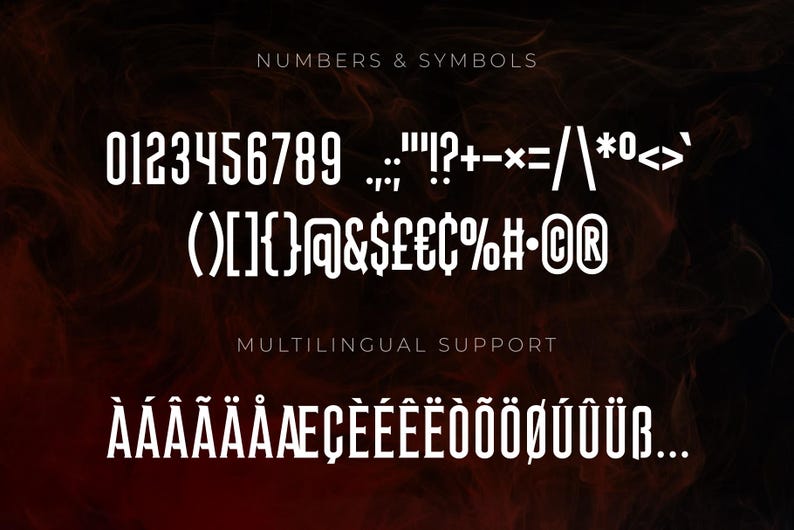 Widow Pro Font - Halloween TTF OTF - Etsy