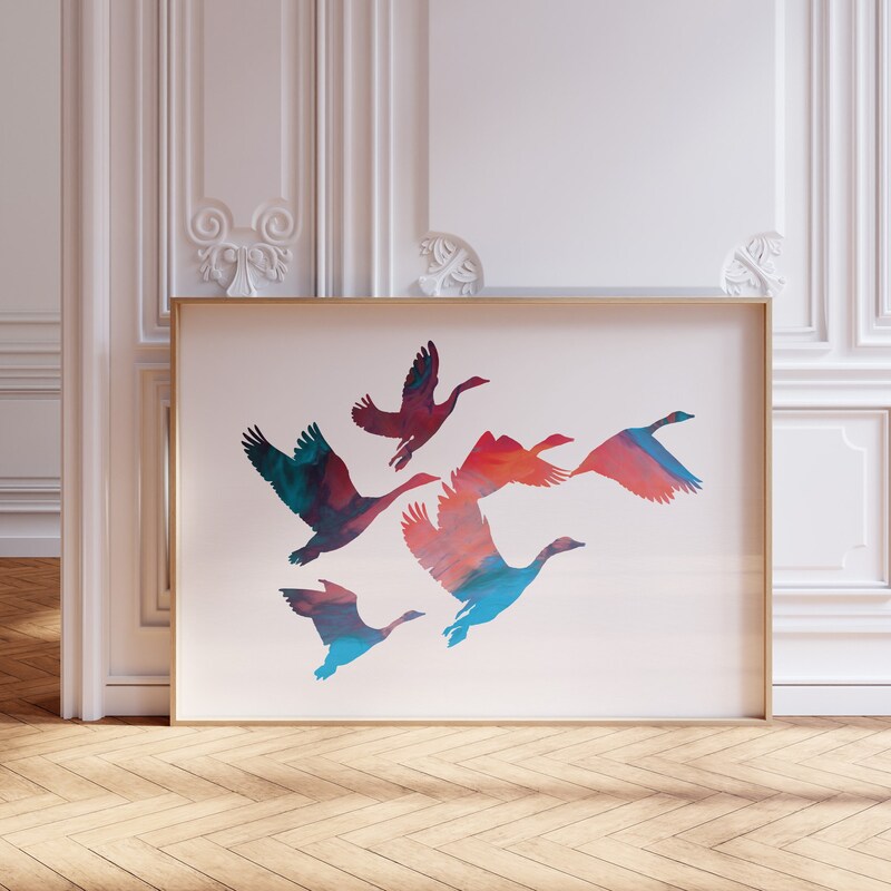 Flying Bird Print - Etsy