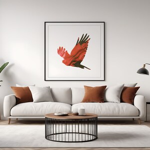 Hawk Flying Printable, Abstract Hawk Art, Fluid Art, Gifts for Birders ...