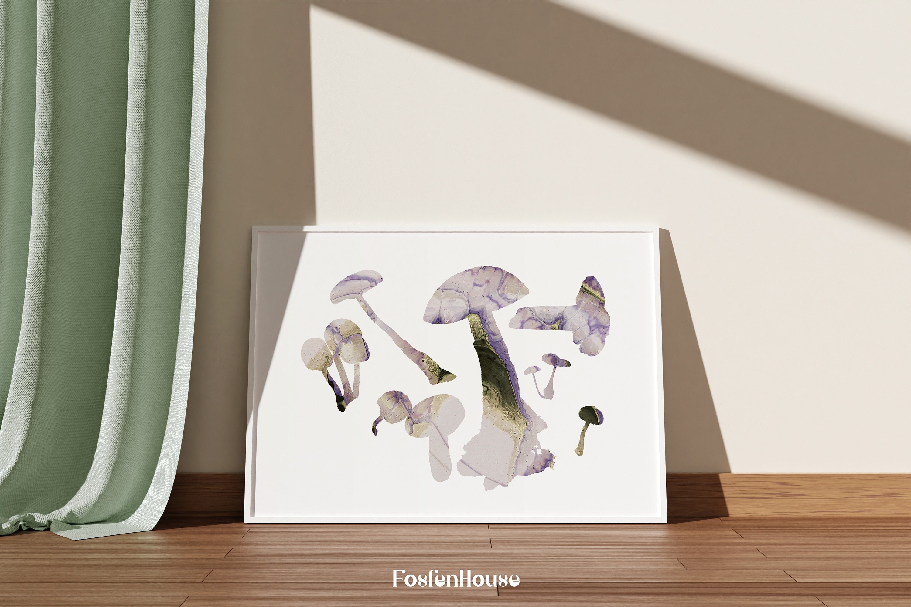 Mushroom Printable, Mushroomcore, Magic Mushroom Art, Psychedelic ...