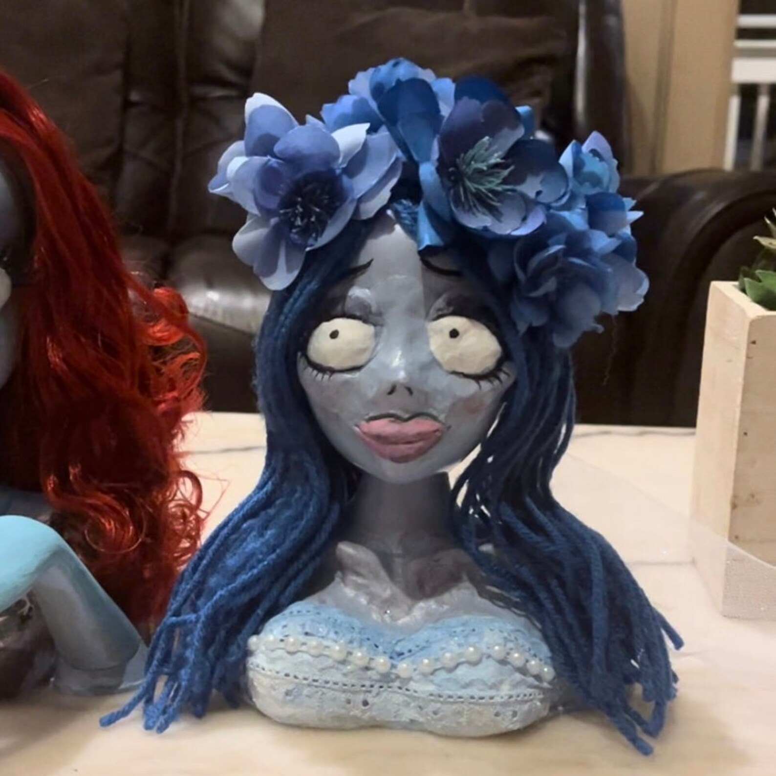 Custom Corpse Bride Styling Head Ooak - Etsy