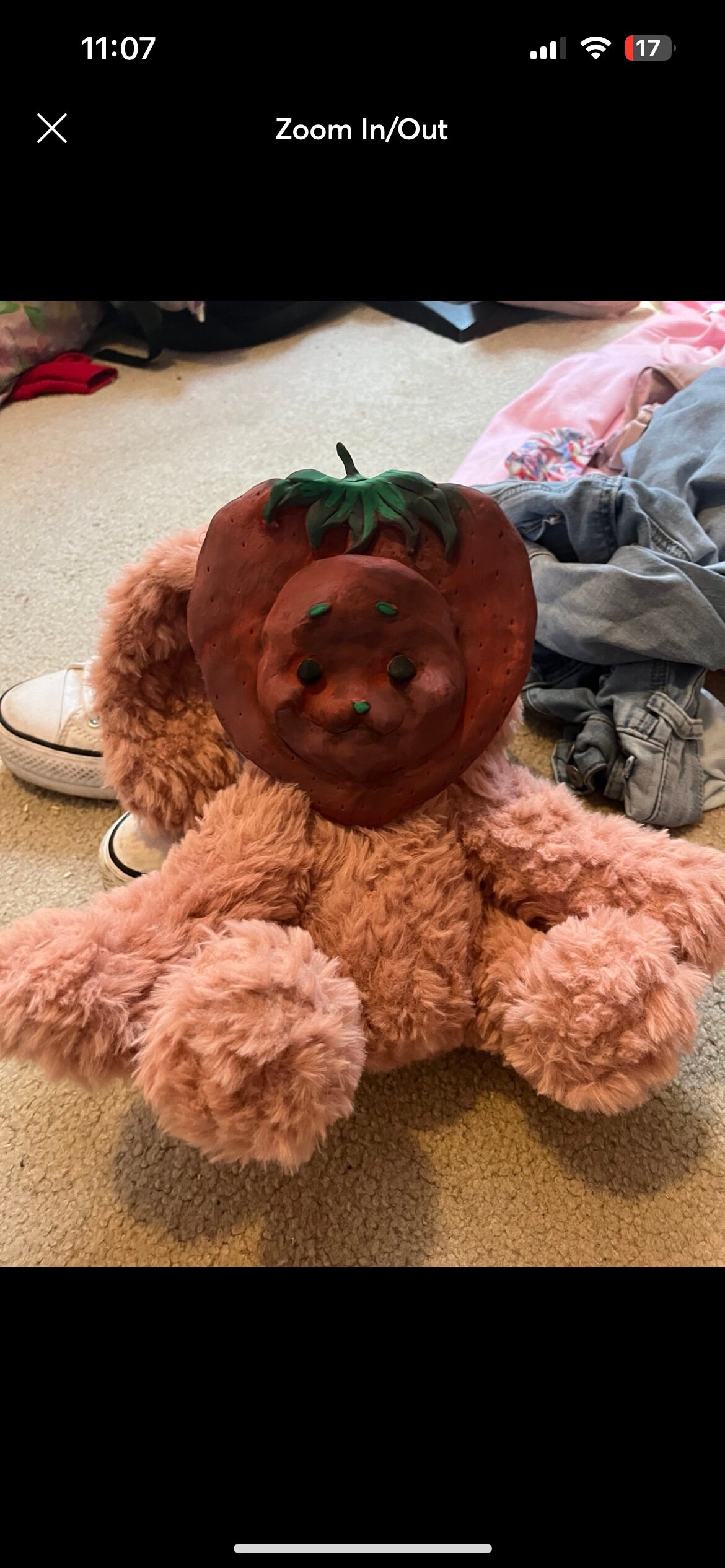 Melanie Martinez Inspired Clay Face Strawberry Rabbit Plush - Etsy