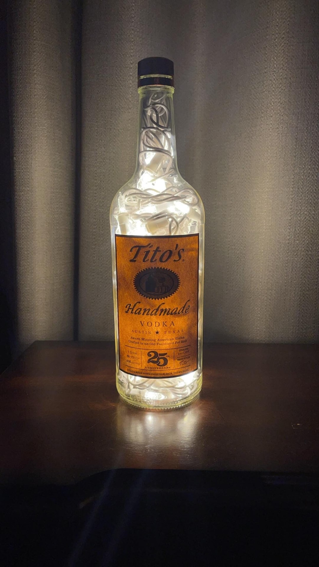 Tito's Vodka Liquor Lamp (warm White Leds) - Man Cave - Bar Light - Bar ...