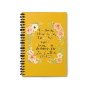 Christian Inspirational Spiral Notebook - Ruled Line, Devotional ...