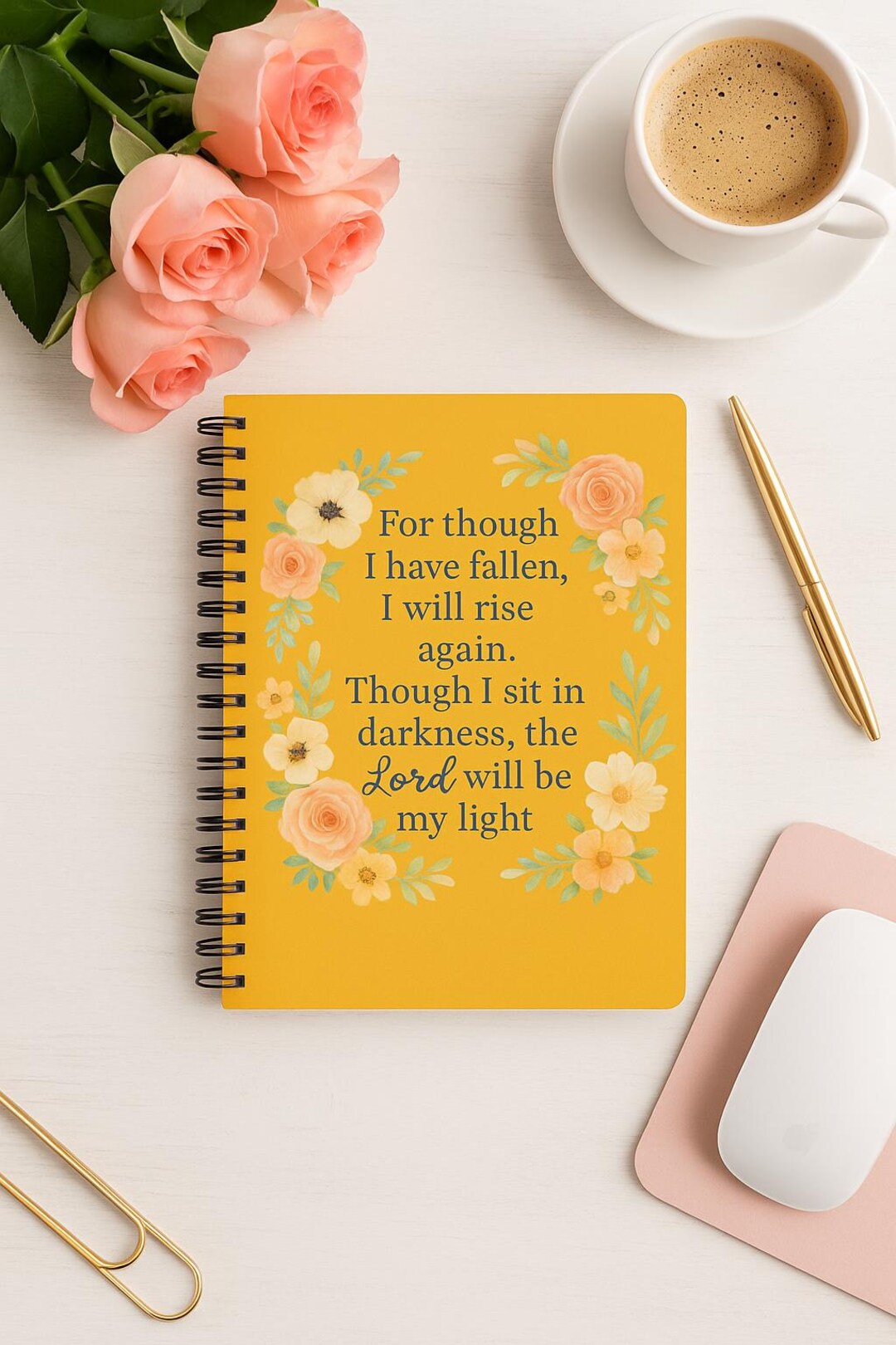 Christian Inspirational Spiral Notebook - Ruled Line, Devotional ...