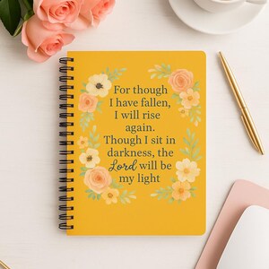 Christian Inspirational Spiral Notebook - Ruled Line, Devotional ...