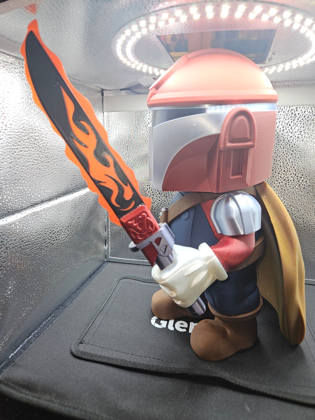 Mandalorian Mario With Fire Sword - Etsy