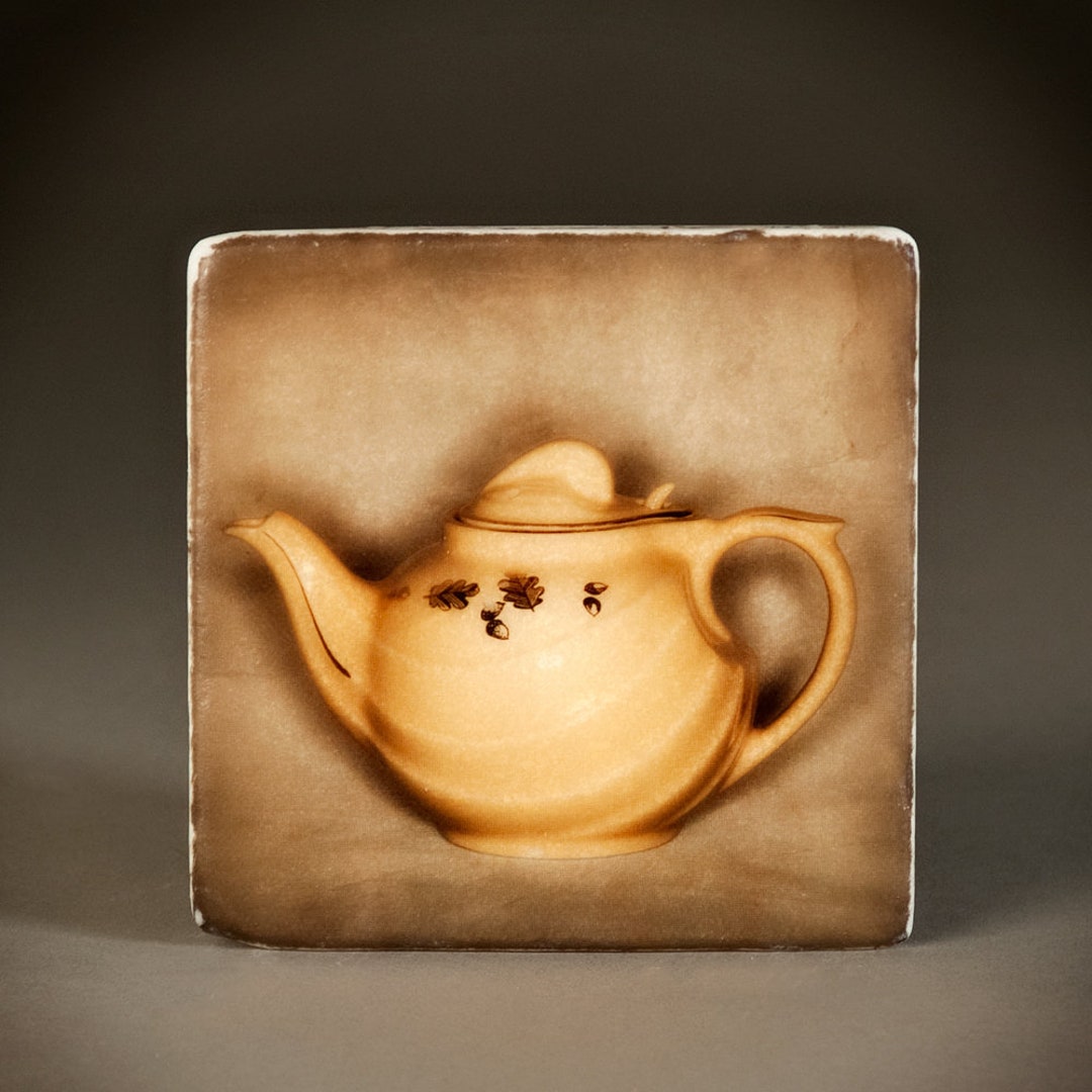 Vintage Hall Teapot Marble Coaster - Etsy