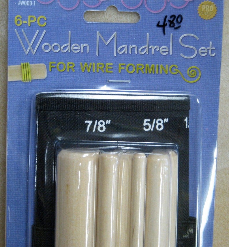 Wooden Mandrel Set, 6-piece - Etsy