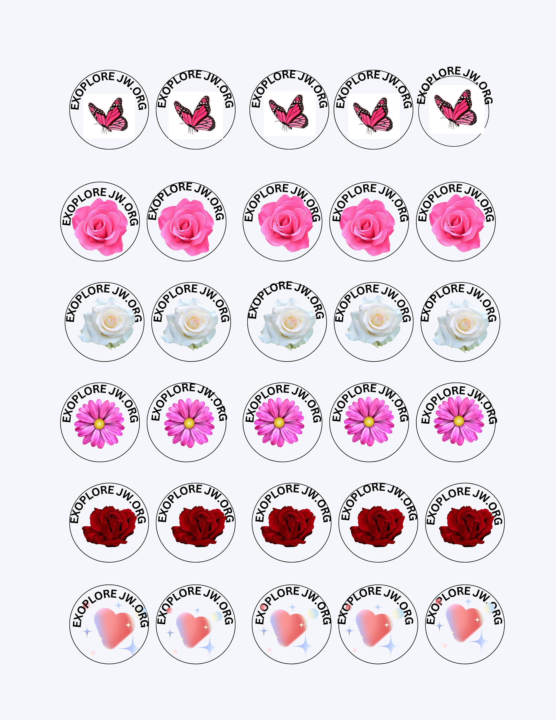 JW Stickers Digital Downloads 13 Sheets - Etsy