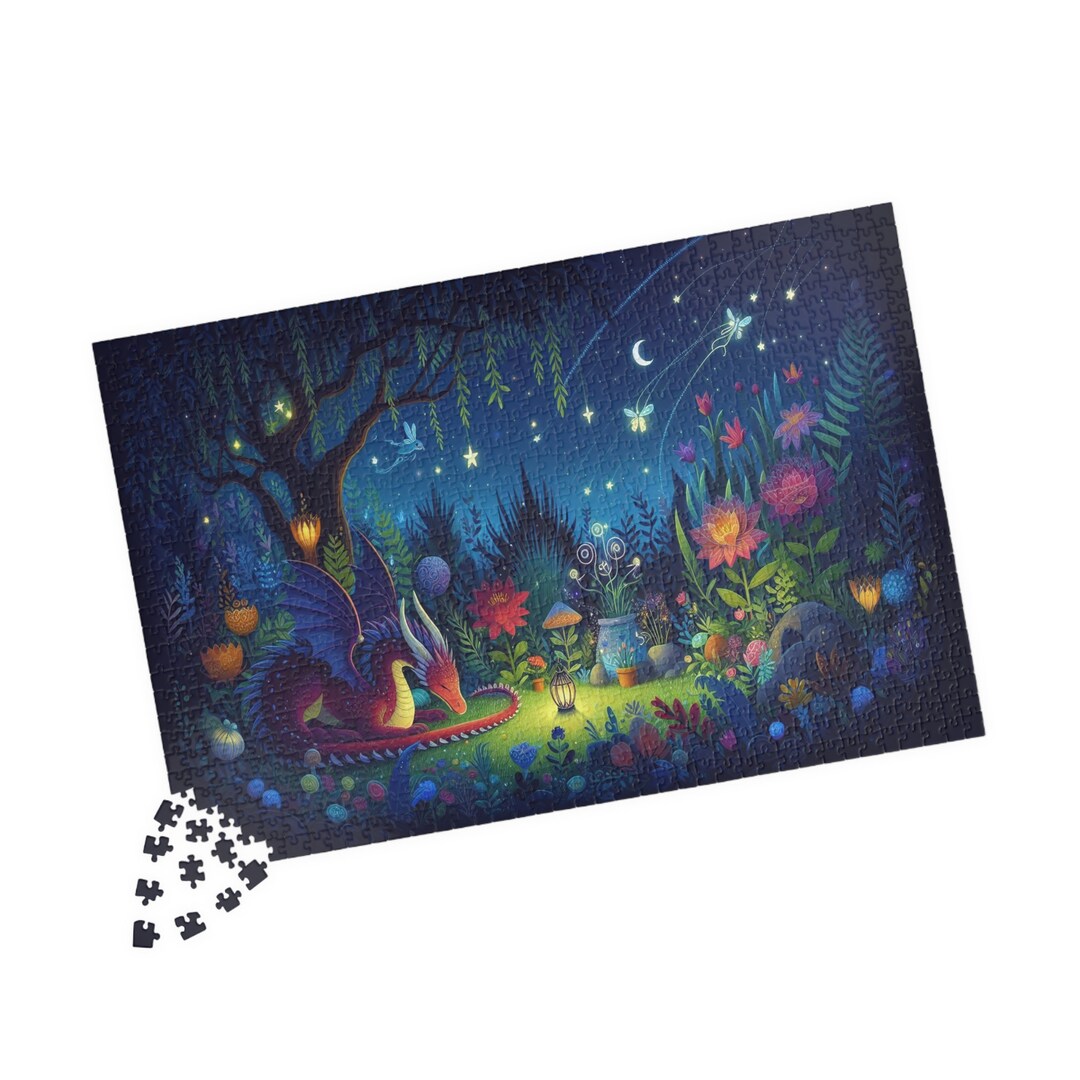 Dragon's Garden Dream Cryptid Jigsaw Puzzle 110, 252, 520 or 1014 Piece ...