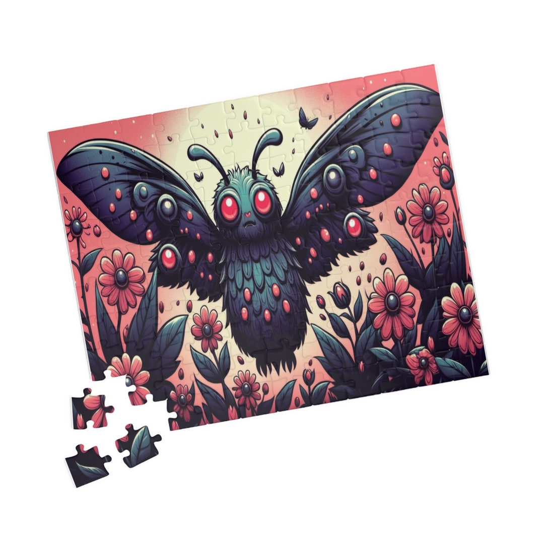 Mothman Cryptid Jigsaw Puzzle 110, 252, 520 or 1014 Piece - Etsy