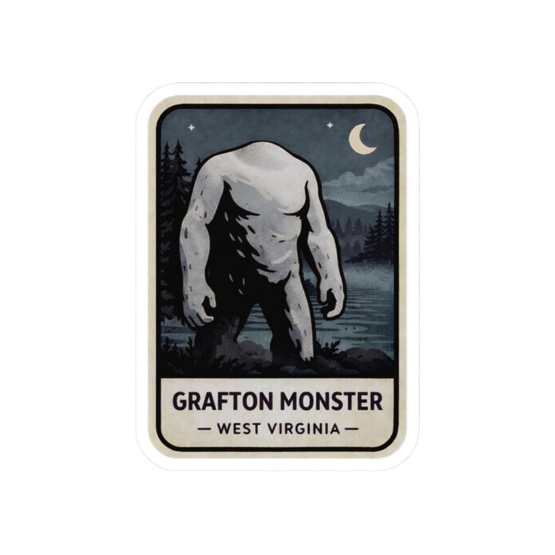 Grafton Monster Cryptid Creature Sticker Kiss-cut Die-cut Vinyl - Etsy