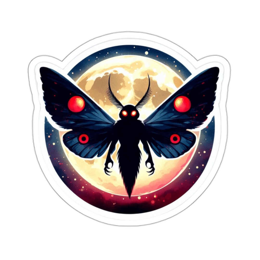 Mothman Mystique Vinyl Cryptid Sticker - Etsy