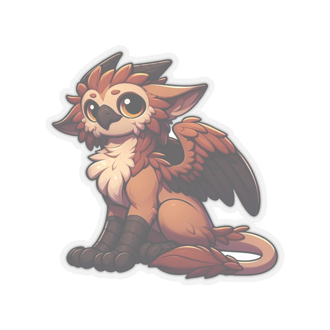 Gryphon Mythical Vinyl Cryptid Sticker - Etsy