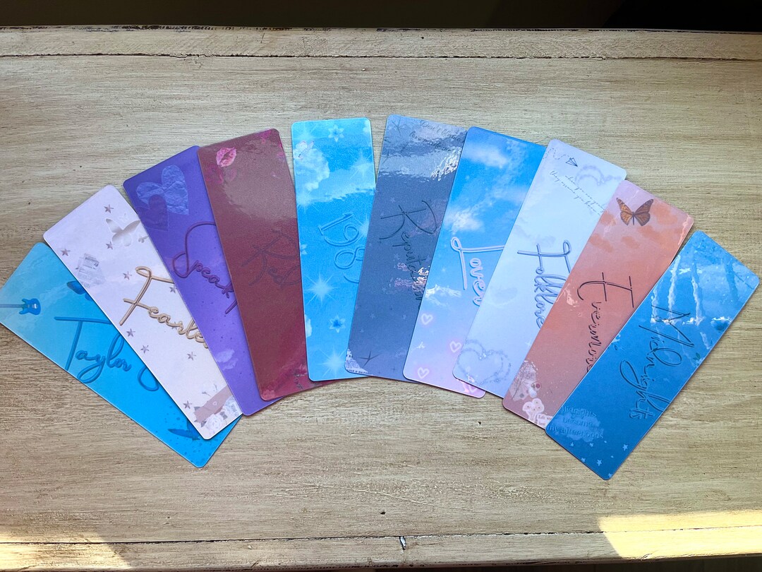 Taylor Swift Albums Inspired Bookmarks Taylor Swift, Fearless, Speak ...