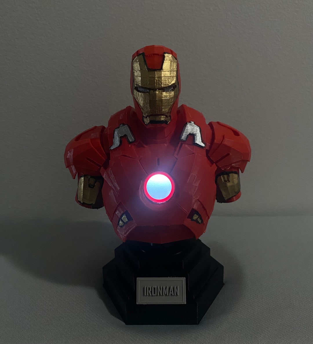 Iron Man Light-up Bust - Etsy
