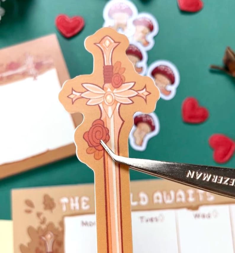 Rose Sword 4” Matte Sticker - Etsy