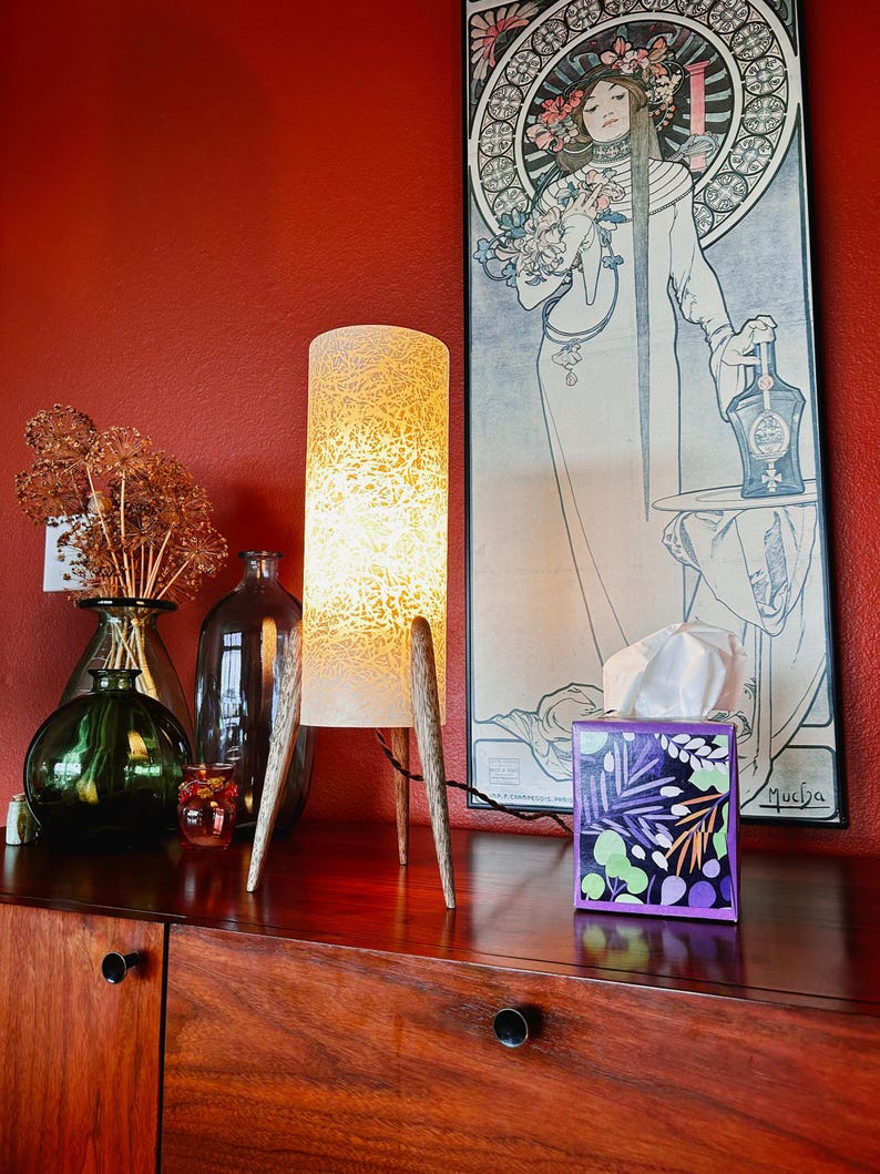 Mid Century Modern Retro Rocket Table Lamp Set: Handcrafted, Unique and ...