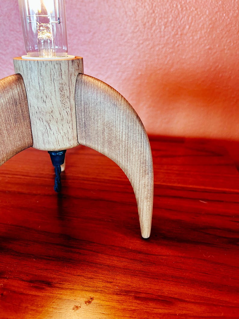 Unique Handmade Mid Century Modern Retro Rocket Table or Desk Lamp ...
