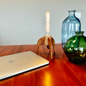 Unique Handmade Mid Century Modern Retro Rocket Table or Desk Lamp ...