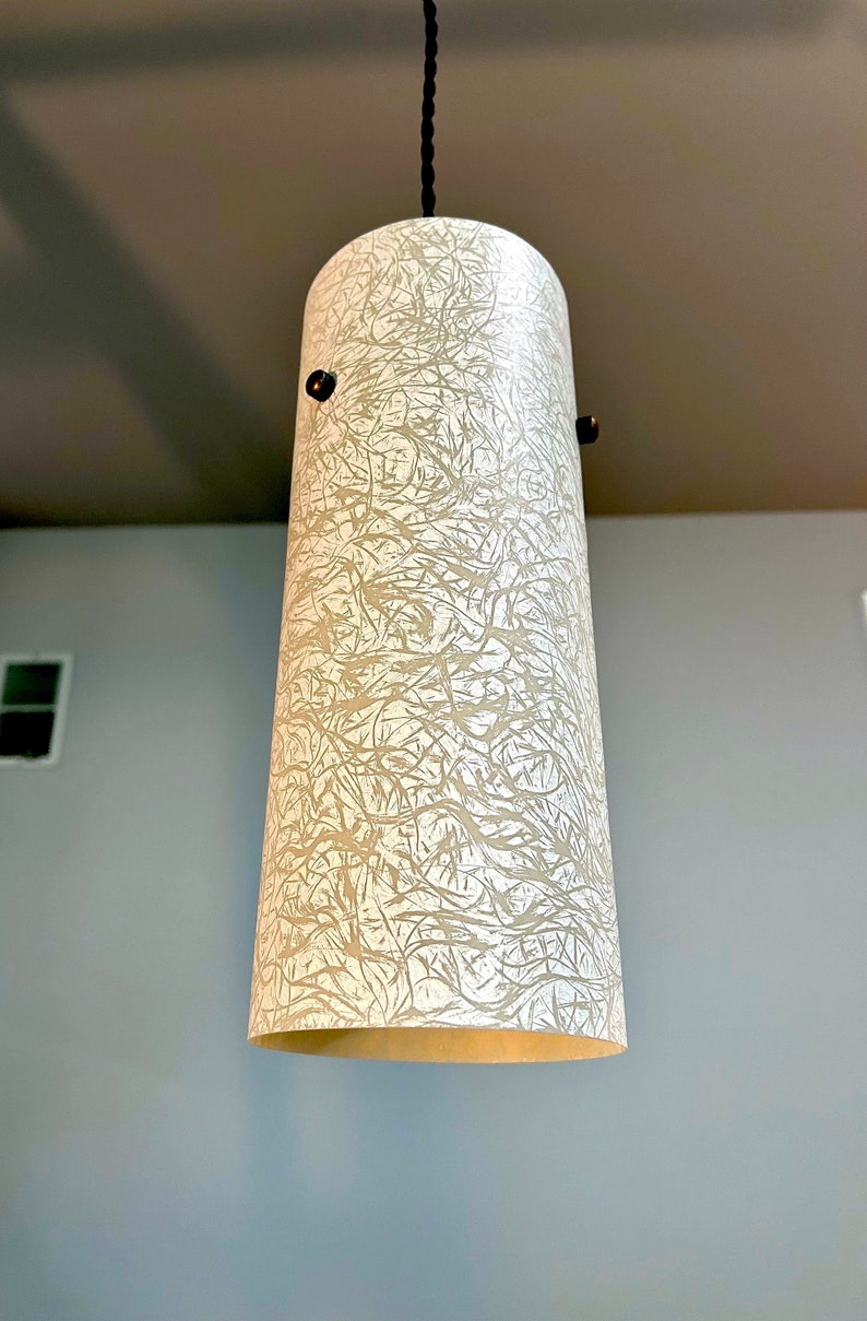 Original Mid Century Modern Pendant Lamp: Handmade, Vintage Inspired ...