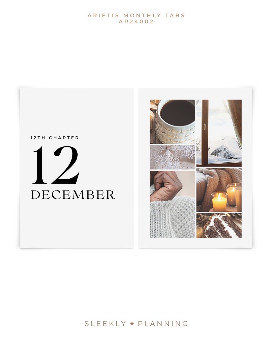 Monthly Printable Planner Dashboard Inserts Minimal Modern Set for ...