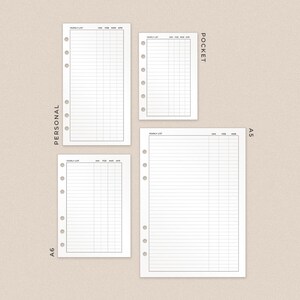 When Did I Last Yearly List | Annually Monthly Recurrent Tasks Tracker ...