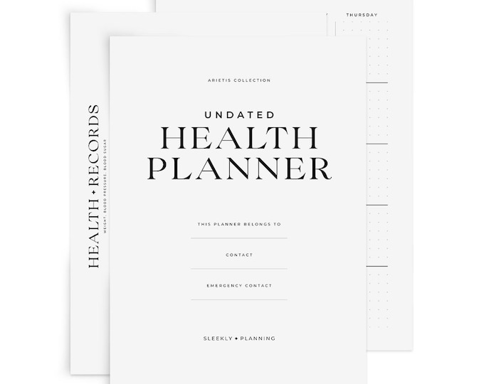Weekly Undated Printable Planner Inserts Vertical View Week at a Glance ...