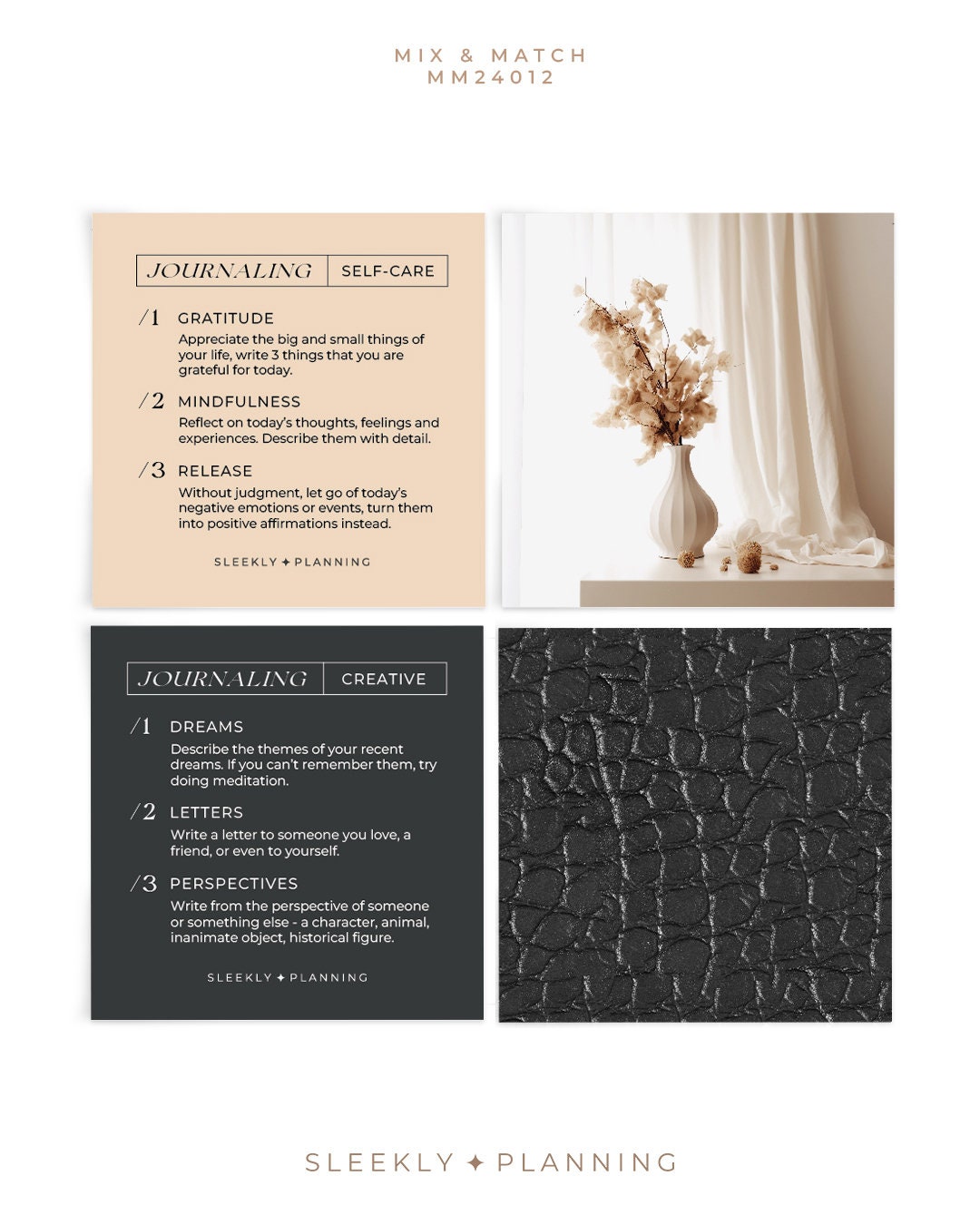 Planner Decorative Printable Cards With Journaling Self Care Creativity ...