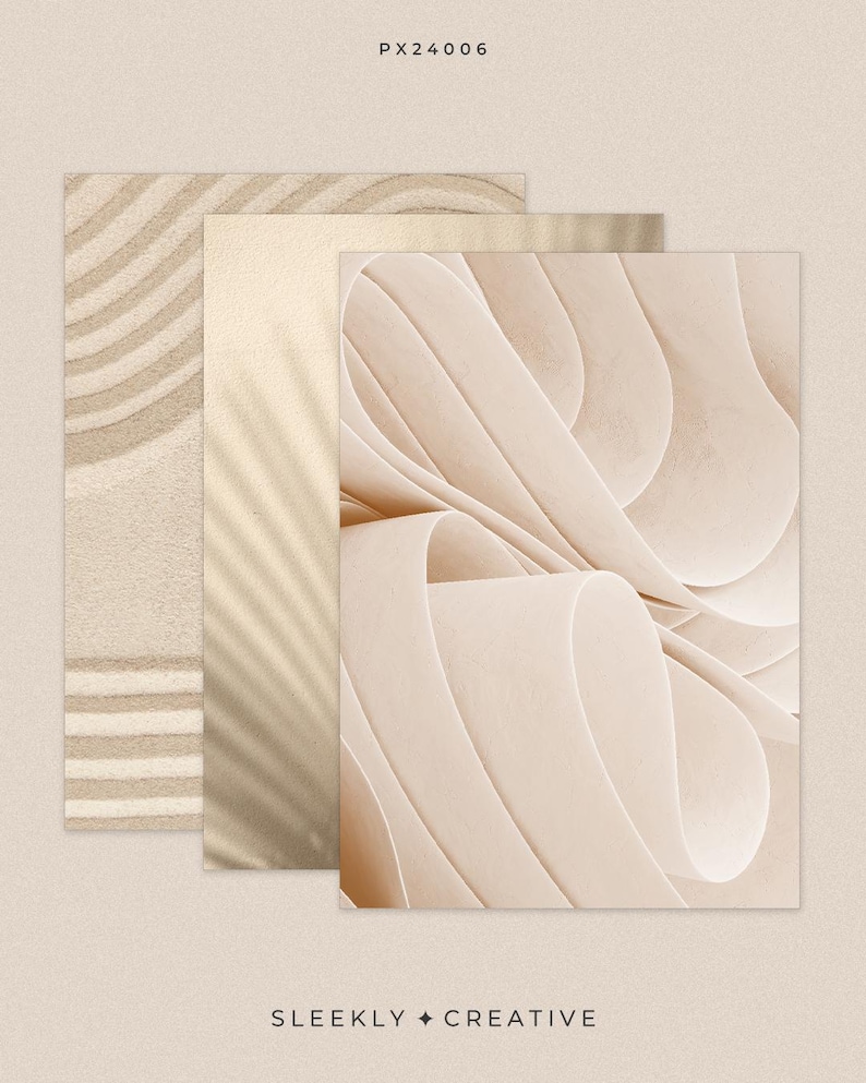Pollux Beige Texture Covers | 6 Aesthetic Printable Planner Separators ...