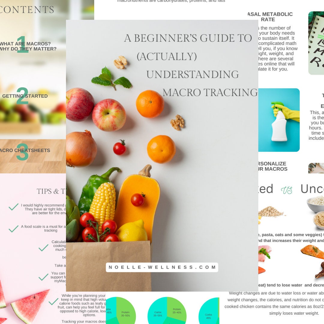 Beginners Guide to ACTUALLY Understanding Macro Tracking - Etsy