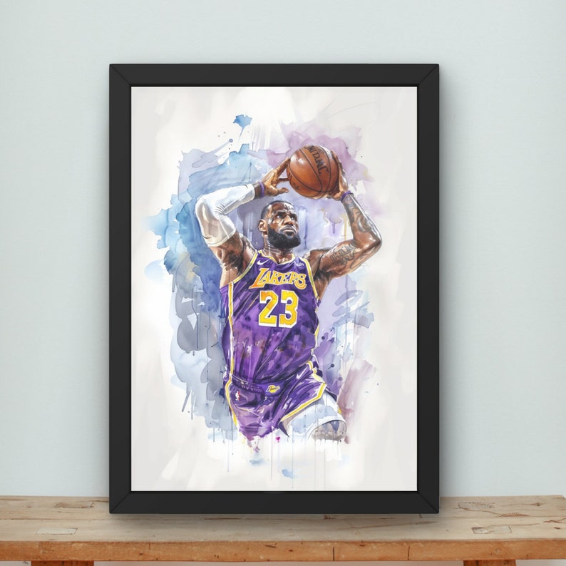 Lebron James Poster, LA Lakers, NBA, Basketball, USA, King James ...