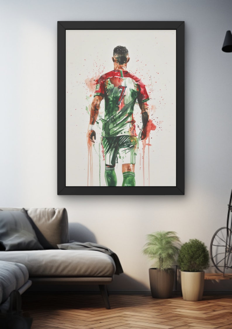 Cristiano Ronaldo Poster, Real Madrid, CR7, Soccer Poster, Digital Art ...
