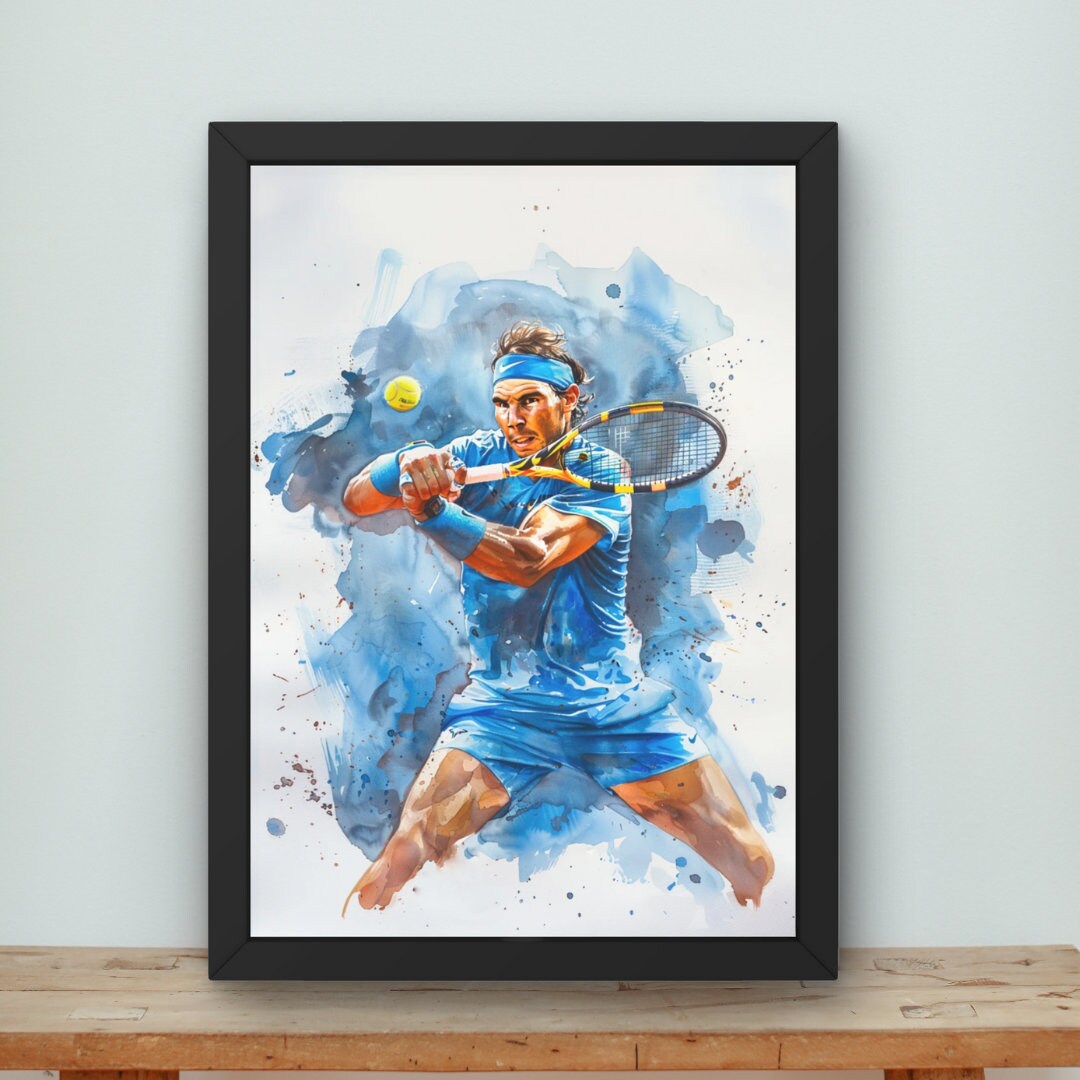 Rafael Nadal, Tennis Poster, Sports Poster, Nadal, Tennis Player, ATP ...