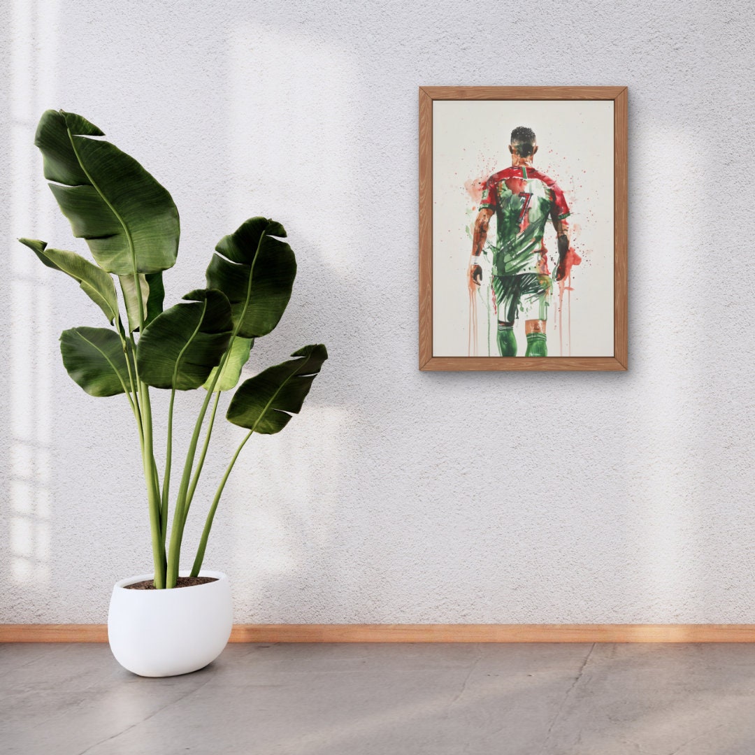 Cristiano Ronaldo Poster, Real Madrid, CR7, Soccer Poster, Digital Art ...