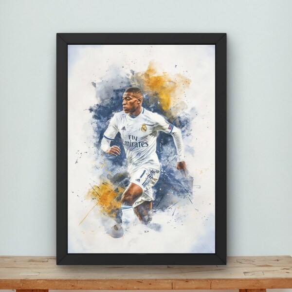Kylian Mbappé Real Madrid Póster - Etsy