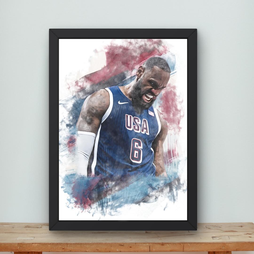 Lebron James Poster, LA Lakers, NBA, Basketball, USA, King James ...