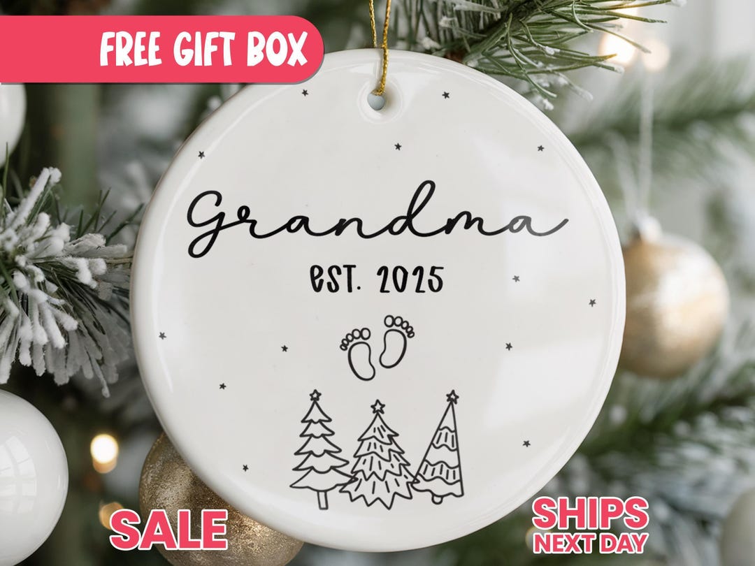 Personalized Grandma Ornament Christmas Gift Keepsake, Custom Grandma ...