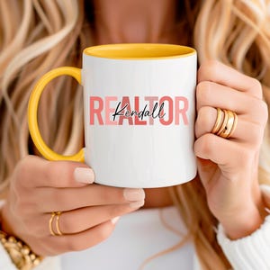 Realtor Coffee Mug • Personalized Real Estate Agent Gift • Realtor ...