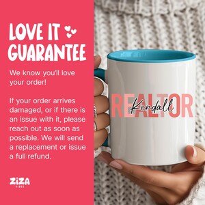 Realtor Coffee Mug • Personalized Real Estate Agent Gift • Realtor ...