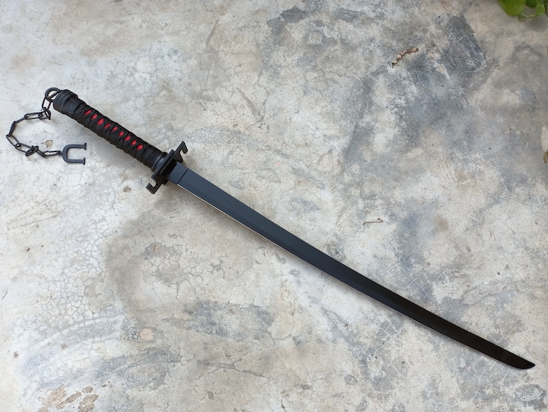 Katana in Black Polypropylene Katana Training Sword ABS Katana + ABS ...