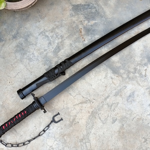 Katana in Black Polypropylene Katana Training Sword ABS Katana + ABS ...