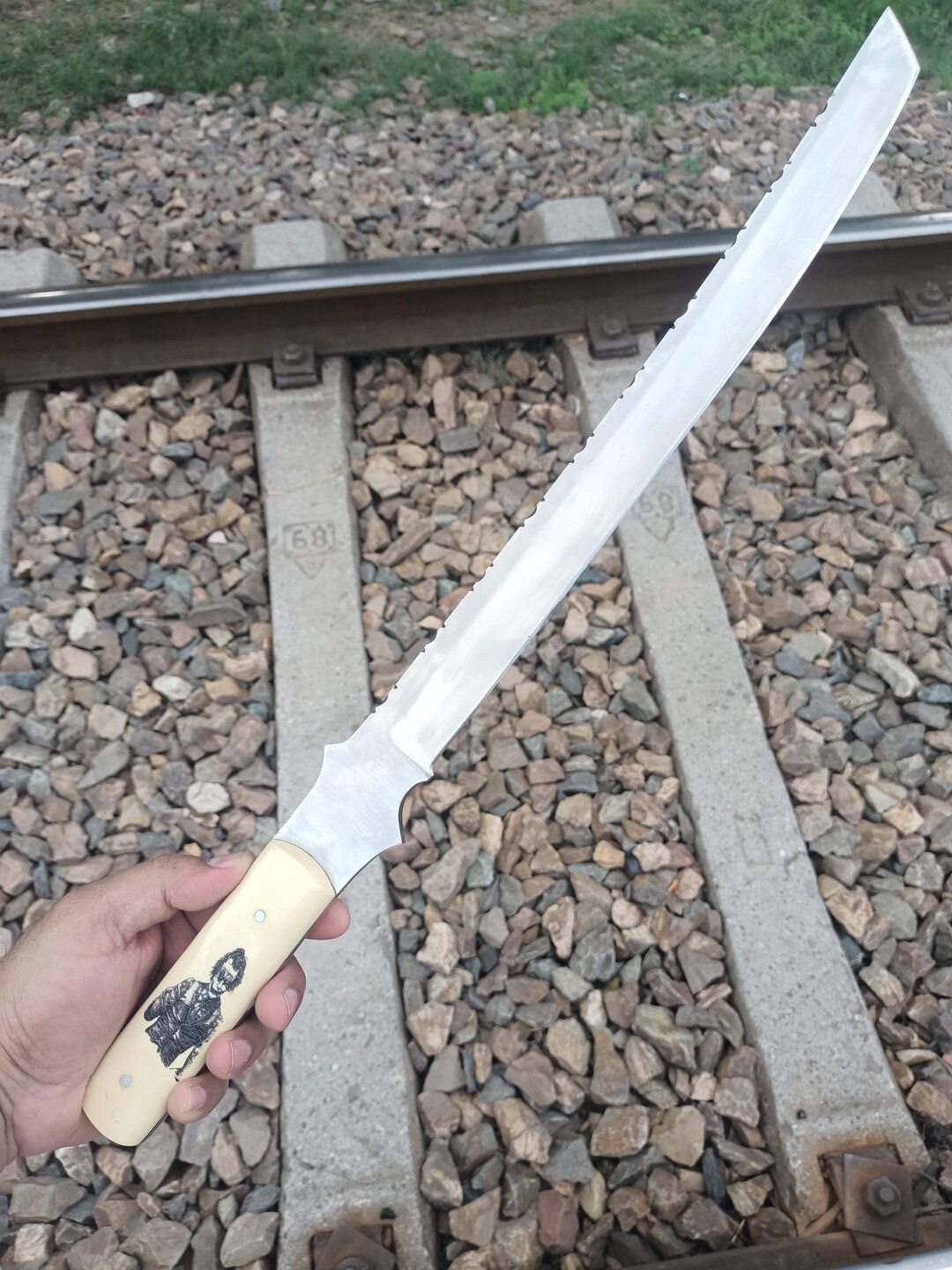 Amazing Swords Handcrafted Master Sword Cutless Sword Hunting Carbon ...