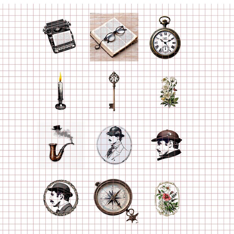 Watercolor Detective Clipart, Cute Spy Graphics, Private Investigator ...